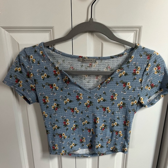 Papaya | Tops | Papaya Floral Crop Top | Poshmark